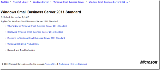 MPECS Inc. Blog: TechNet: Microsoft Windows Small Business Server 2011